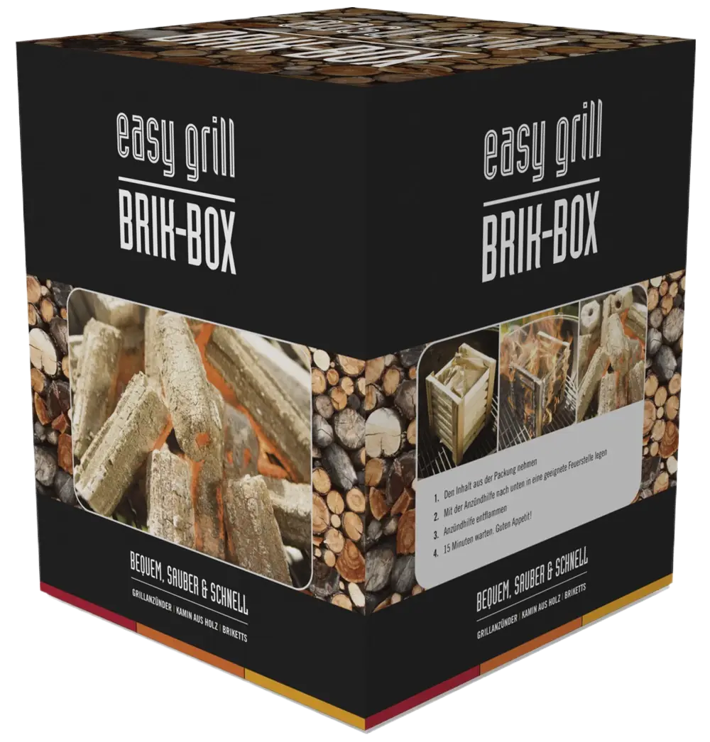 Easy Grill - Brik Box Grillkohle