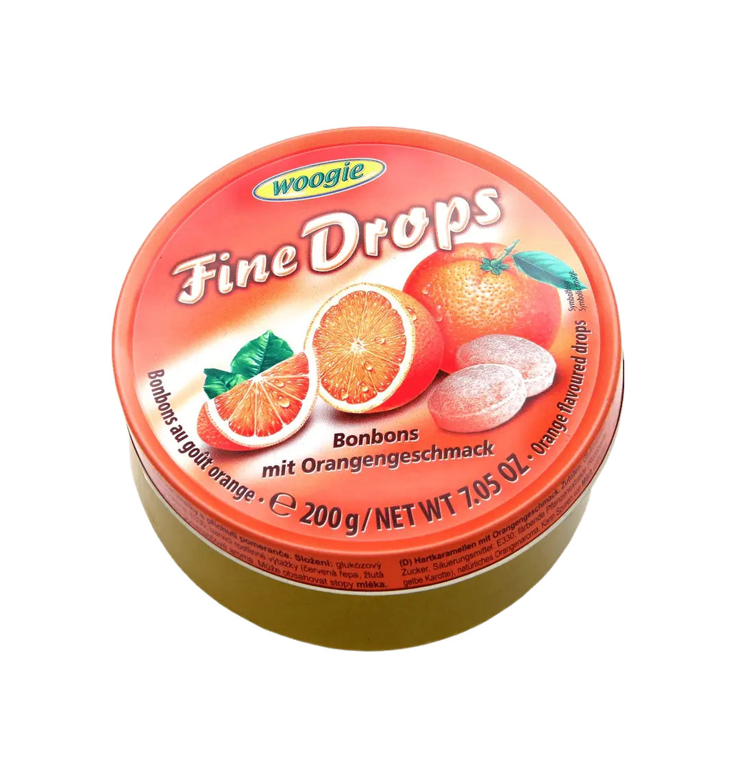 Woogie Orangengeschmack "Fine Drops" 200g Dose