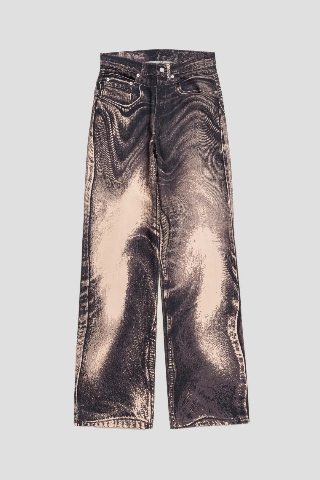 Distorted Print Jeans Dusty Pink | Shelter
