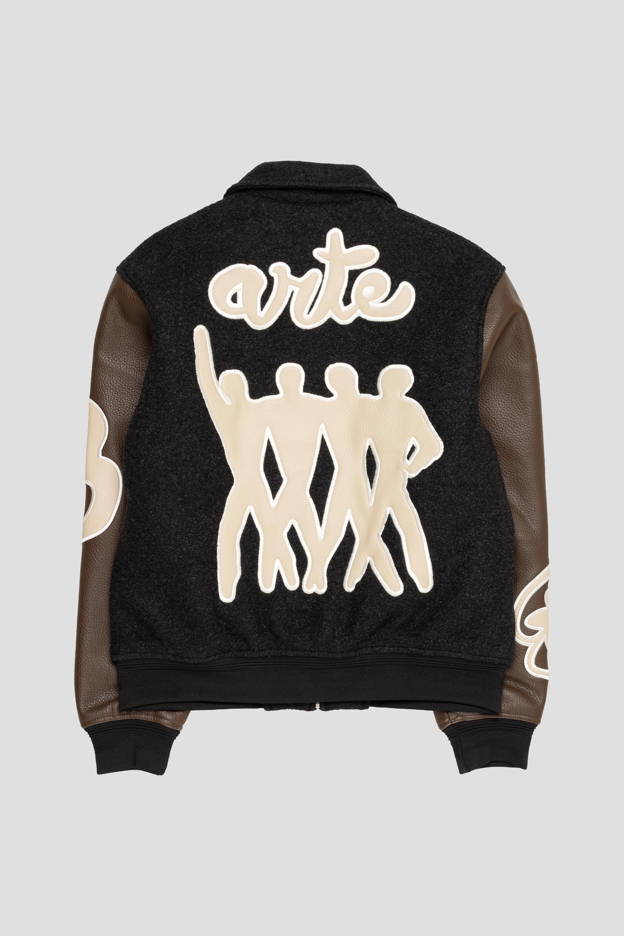 ArteVarsity Jacket Black/Brown