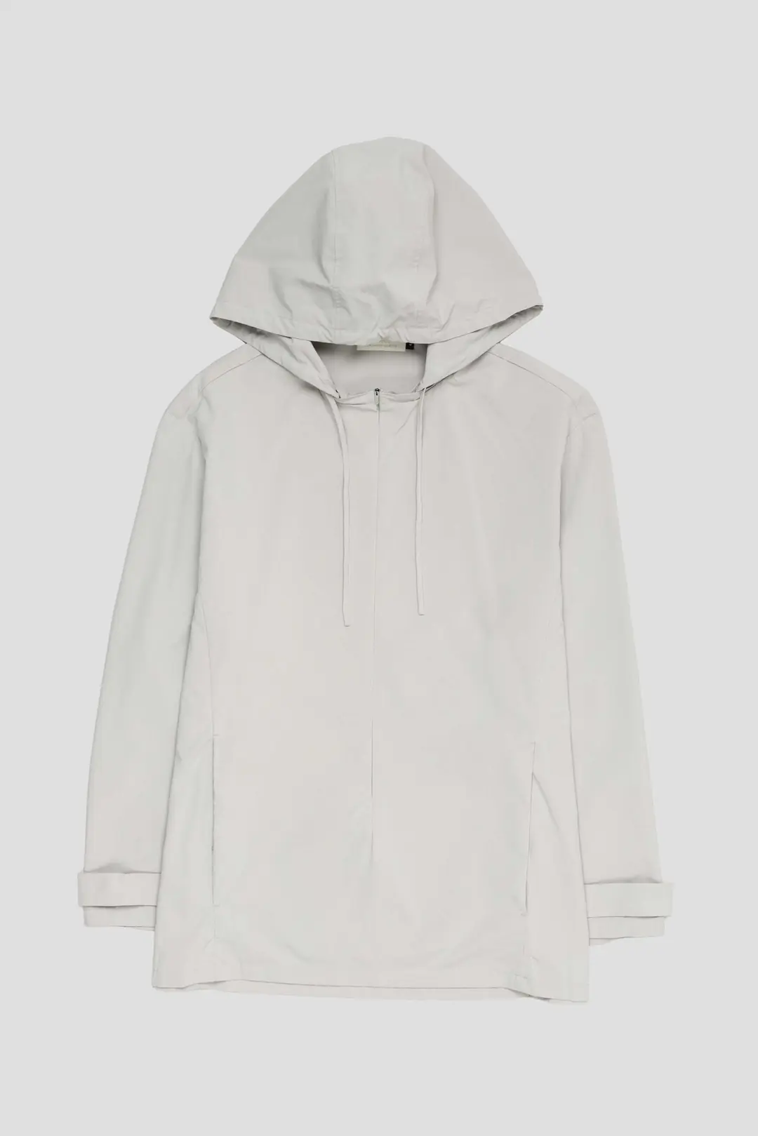AmomentoDetachable Hood Shirt Grey