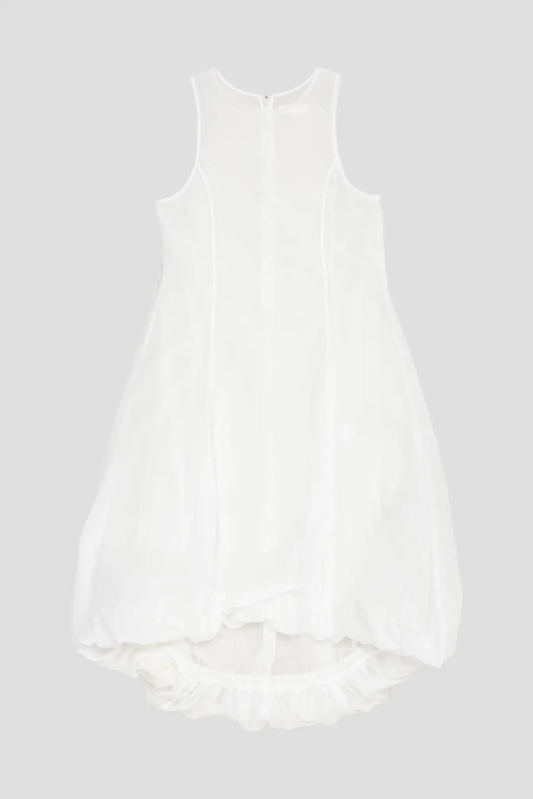 AmomentoSheer Volume Dress White
